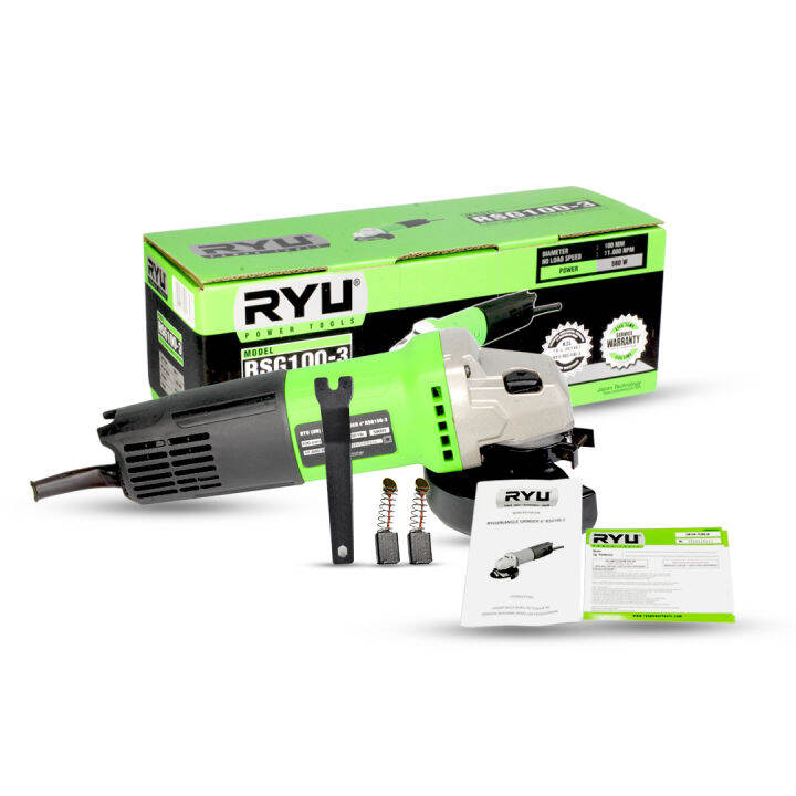 RYU RSG 100-3 Mesin Gerinda Tangan 4 inch - Angle Disc Grinder | Lazada ...