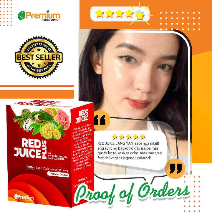 PHC02-A Red Juice Plus(7 Sachets )Organic Super Food Powdered Juice with Garcinia Cambodia L ...