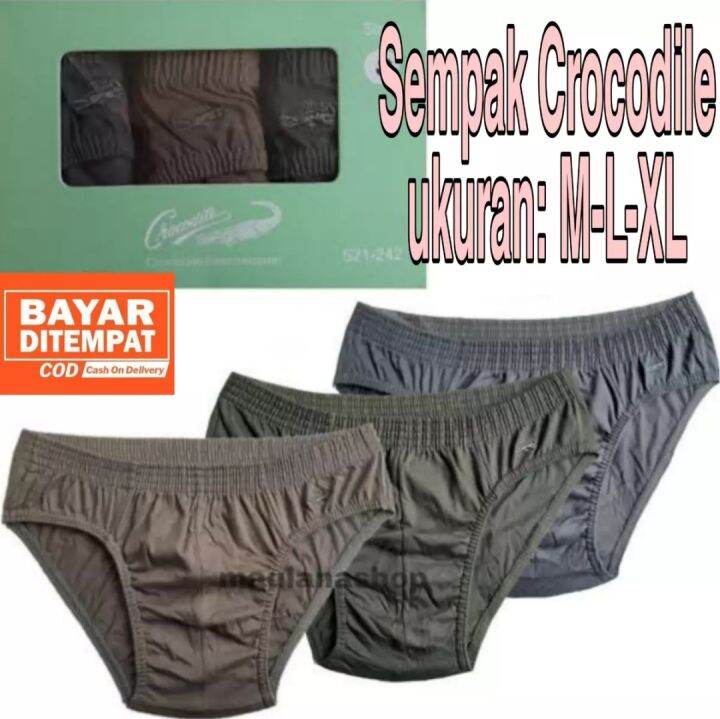 CELANA DALAM PRIA / SEMPAK PRIA DEWASA MERK CROCODILE INTERNASIANAL BOX ...