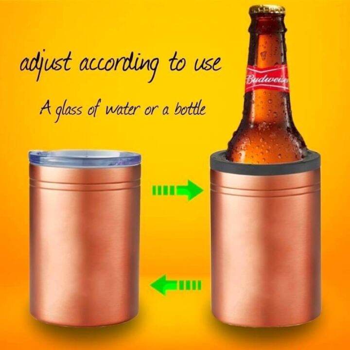 Copper vacuum insulation 12 oz แก้วน้ำสแตนเลสเก็บอุหภูมิ สามารถเปลี่ยน ...