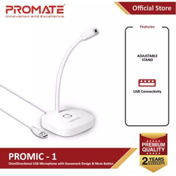 Promate Promic-1 High Definition Microphone with Flexible Gooseneck ...