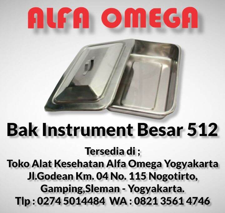 Bak Instrument Besar 512 Stainless//Bak Instrumen Alat Tindakan Medis ...
