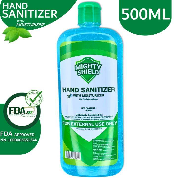 Mighty Shield Hand Sanitizer with Moisturizer 500ml - HAND SANITIZER ...