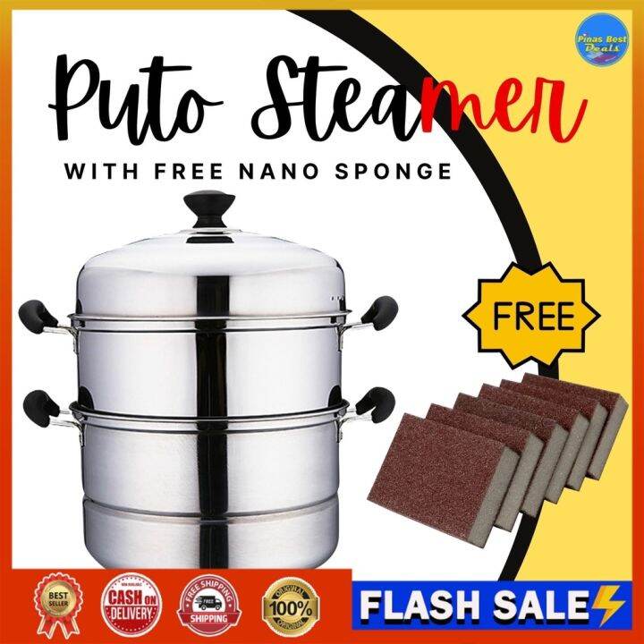 Original 3 Layers Stainless Steel Steamer Cookware Multi-functional for ...