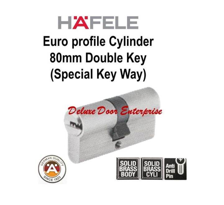 Hafele Double Key 80mm / 80mm Double Key / Thumbturn for Grille ...