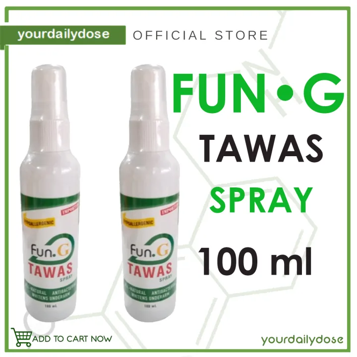 FUN G TAWAS Spray 100ml Deodorant Hypoallergenic All natural | Lazada PH