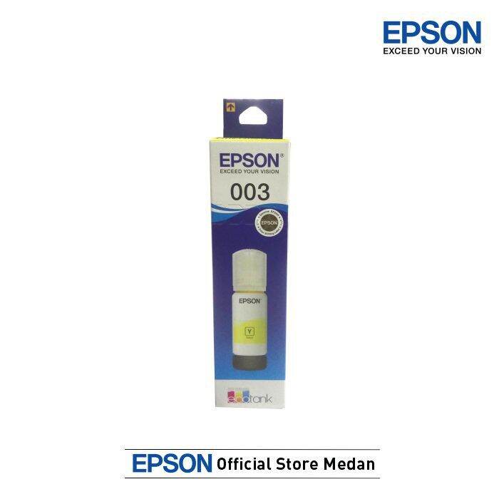 Tinta Epson 003 T003 T-003 Original Hitam Biru Merah Kuning L1110 L1210 ...