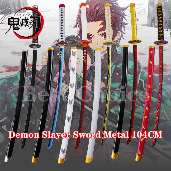 【Metal Sword】Cosplay Sword Demon Slayer Sword 104cm for Gifts No ...