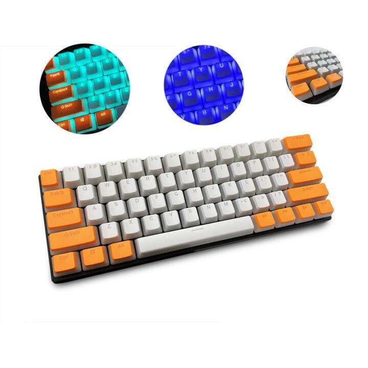 # Pudding keycap,Orange white pudding keycap 108 Double Shot PBT ...