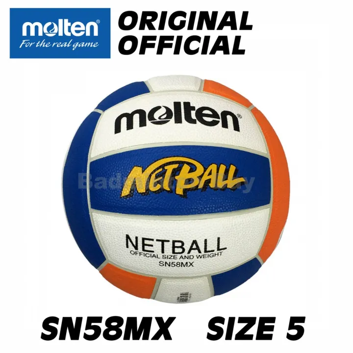 [100% Original] Molten Netball SN58MX Size 5 SN48MX Size 4 Bola Jaring ...