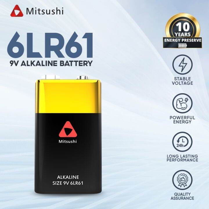 Mitsushi 6LR61 9V Alkaline Battery | Lazada PH