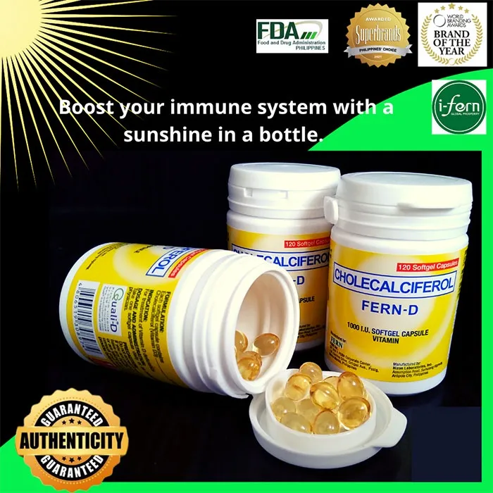 I-Fern – D 120’s 1000 IU FERN-D is a brand name for the generic “cholecalciferol” or better ...