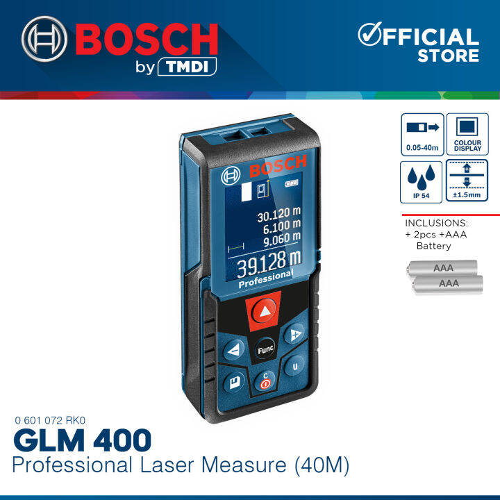 BOSCH Professional Laser Measuring GLM 400 0601072RK0 BMT | Lazada PH