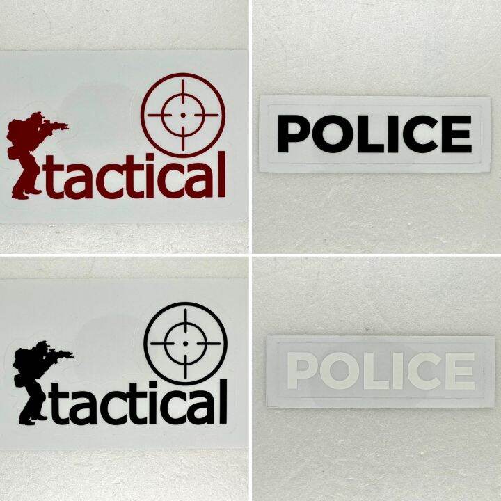 สติ๊กเกอร์ POLICE และ tactical Sticker UV เนื้อ PVC | Lazada.co.th