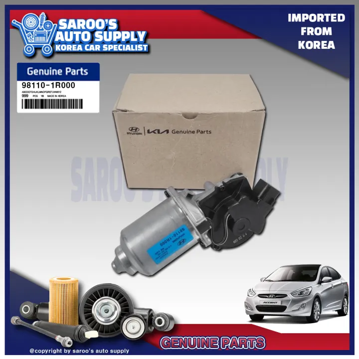 [Genuine] Windshield Wiper Motor For Hyundai Accent (11-18) , Original ...