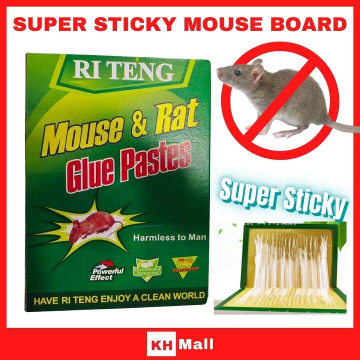 [Ready Stock] 1pcs Super Sticky Glue Mice Traps Board Mouse Rat Bugs ...