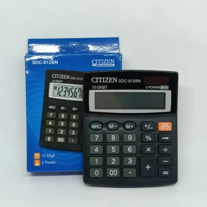 Kalkulator Citizen SDC 812 - Kalkulator Dagang 12 Digit Ukuran Sedang ...