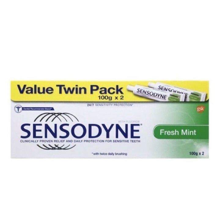 Sensodyne fresh mint Value Twin Pack 2 x 100g toothpaste | Lazada