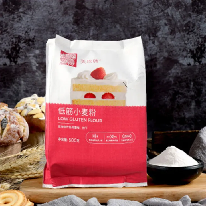 Mei mei low-gluten flour paper cup Qifeng cake wheat flour baking raw ...