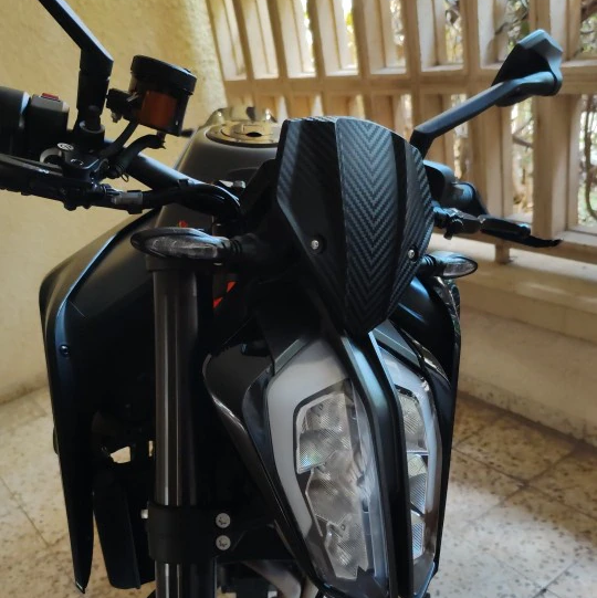 Allotmark Motorcycle Motorcycle Front Windshield Windscreen Airflow ...