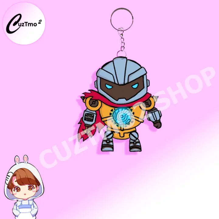 ATLAS Cute TANK Mobile Legend Chibi Customize Keychain Key Chain Made ...