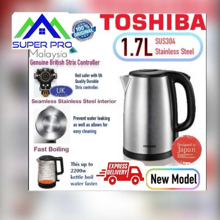 Toshiba KT-17SH1NMY Stainless Steel Kettle 1.7L (SUS304 Food Grade) | Lazada