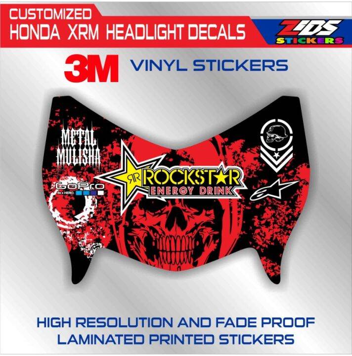 HONDA XRM HEADLIGHT DECALS | Lazada PH