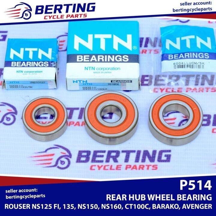 NTN 6202 6302 6004 REAR WHEEL HUB BEARING Rouser NS125 FI 135 NS150 ...