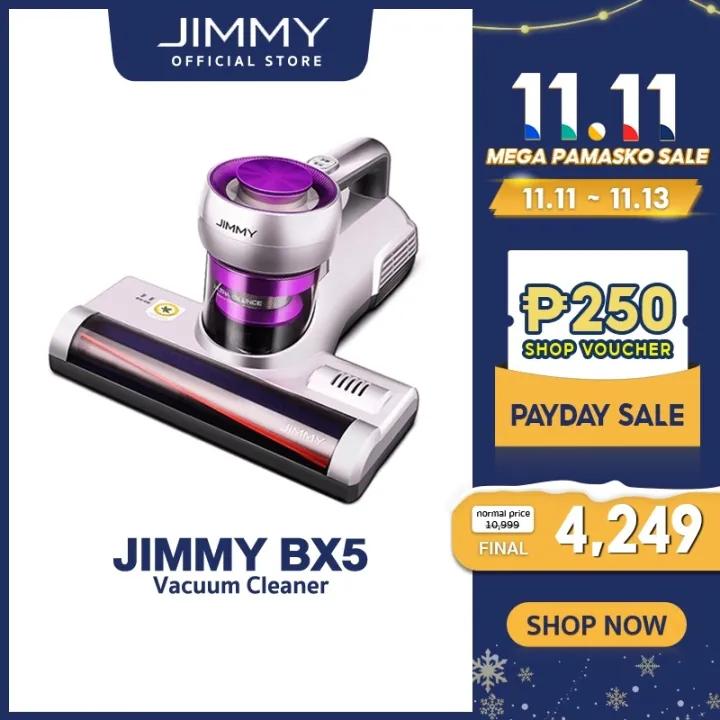 JIMMY BX5 Anti-Mite Vacuum Cleaner 16kpa Professional Grade Dust Mite ...