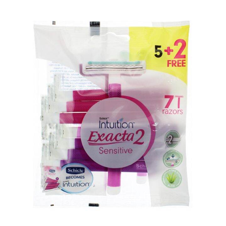 Schick Exacta 2 Women Sensitive Razor (5+2) Disposable | Lazada