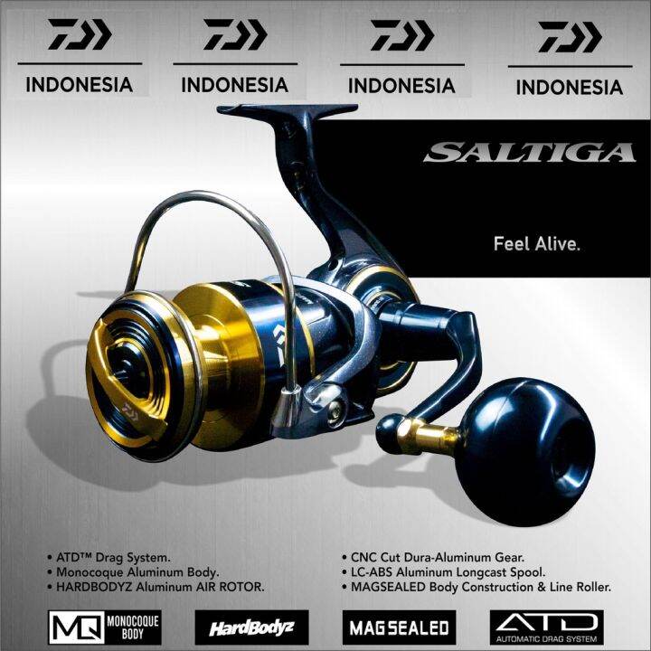 Reel Pancing Power Handle Saltwater Series Daiwa Saltiga 8000 / 10000 Max Drag 25 kg | Lazada ...