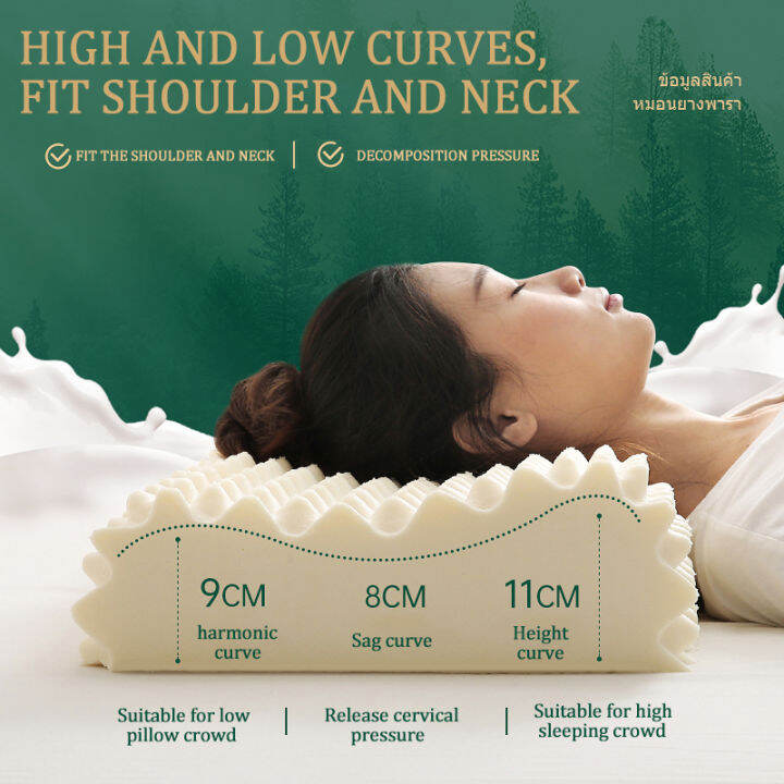 Thailand Natural health latex cervical spine memory protection Foam ...