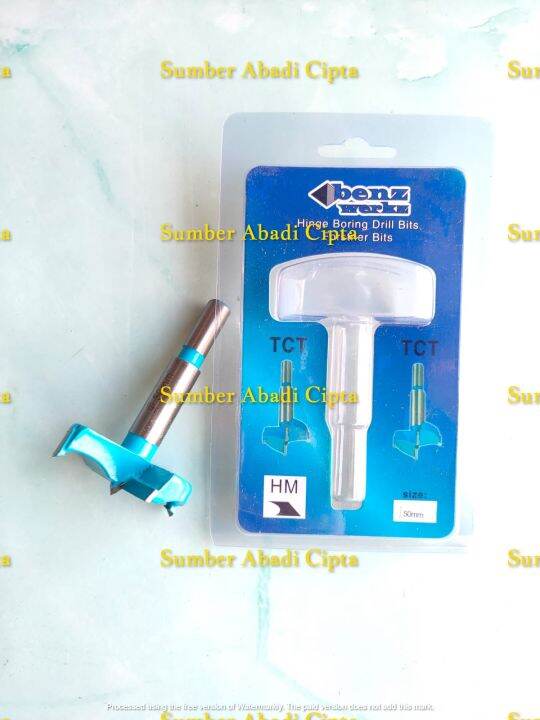 BENZ 50MM Mata Bor Profil Engsel Sendok Gelap kayu Forstner TCT 50 MM ...