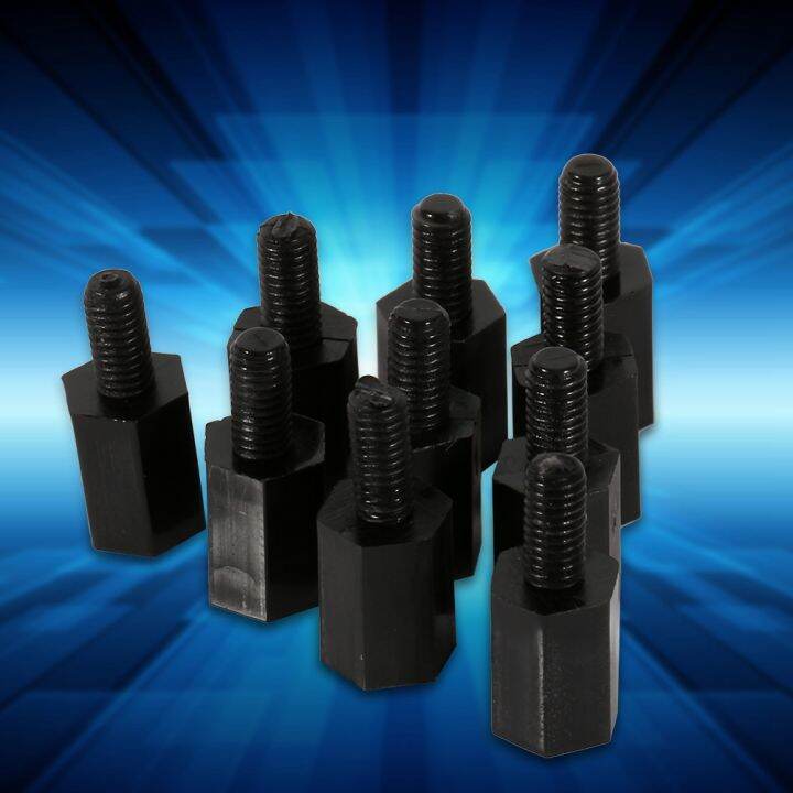 M3 Male-Female spacer, Pack ng 100 Black Nylon Hex Spacer Standoffs ... M3 Male-Female spacer, Pack ng 100 Black Nylon Hex Spacer Standoffs ...