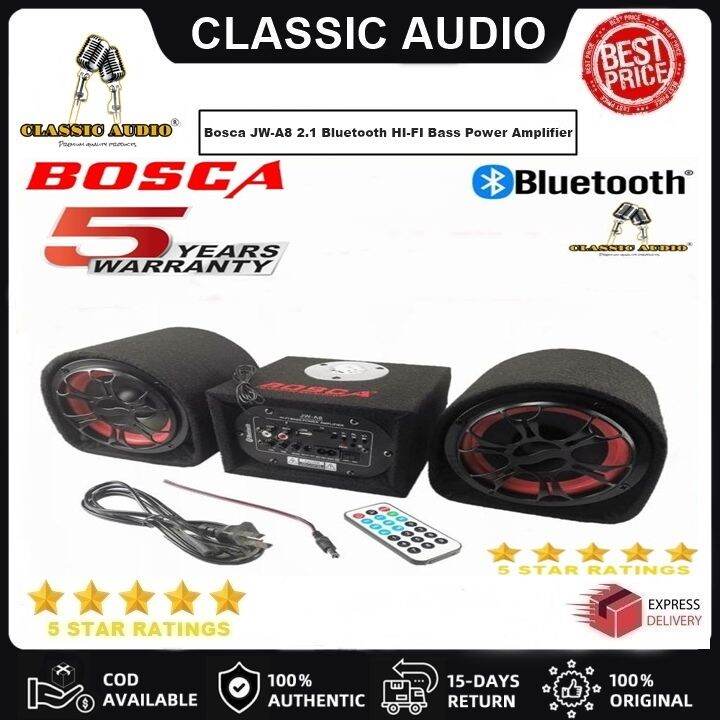 Bosca JW-A8 2.1 By Classic Audio- Bluetooth HI-FI Bass Power Amplifier ...