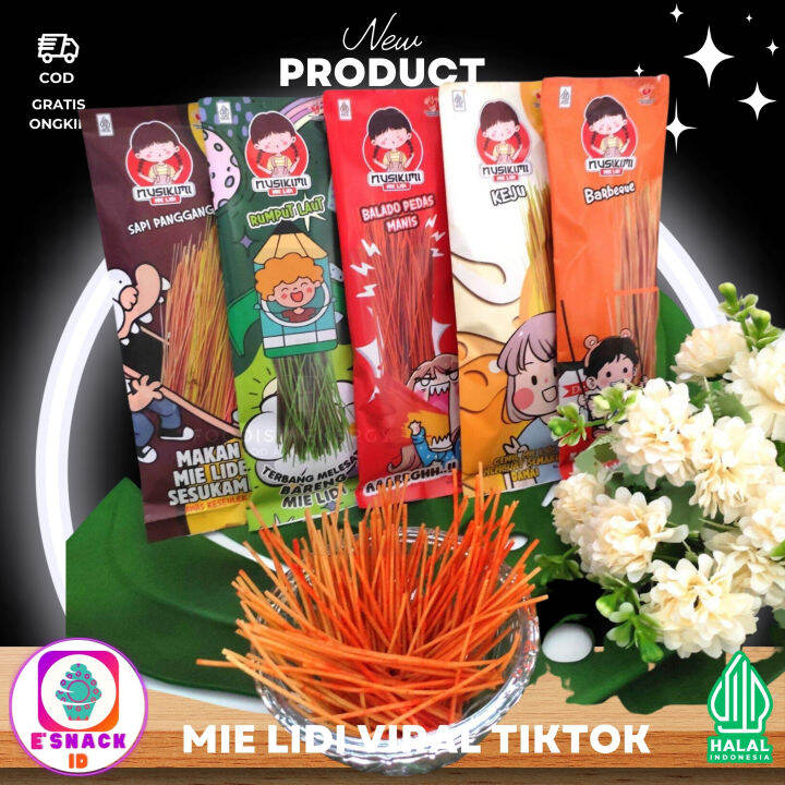 NUSIKIMI MIE LIDI VIRAL TIKTOK CEMILAN SAPU LIDI 20g ANEKA VARIANT RASA ...