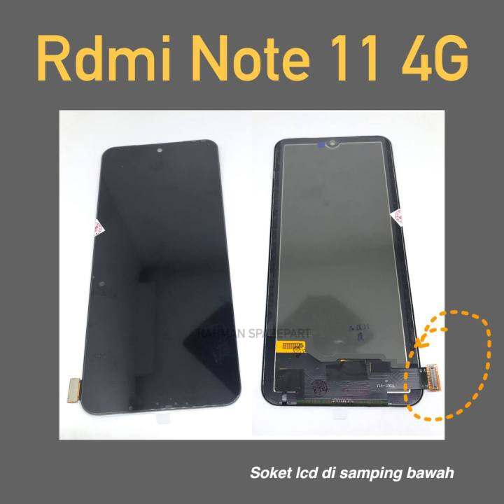 LCD TOUCHSCREEN XIAOMI REDMI NOTE 11 4G 6,43 INCHI FLEKSIBEL SAMPING ...