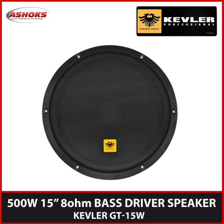 Kevler GT-15W 15" Bass Driver Speaker Woofer 500W GT15W GT 15W / KEVLER ORIGINAL SPEAKER | Lazada PH