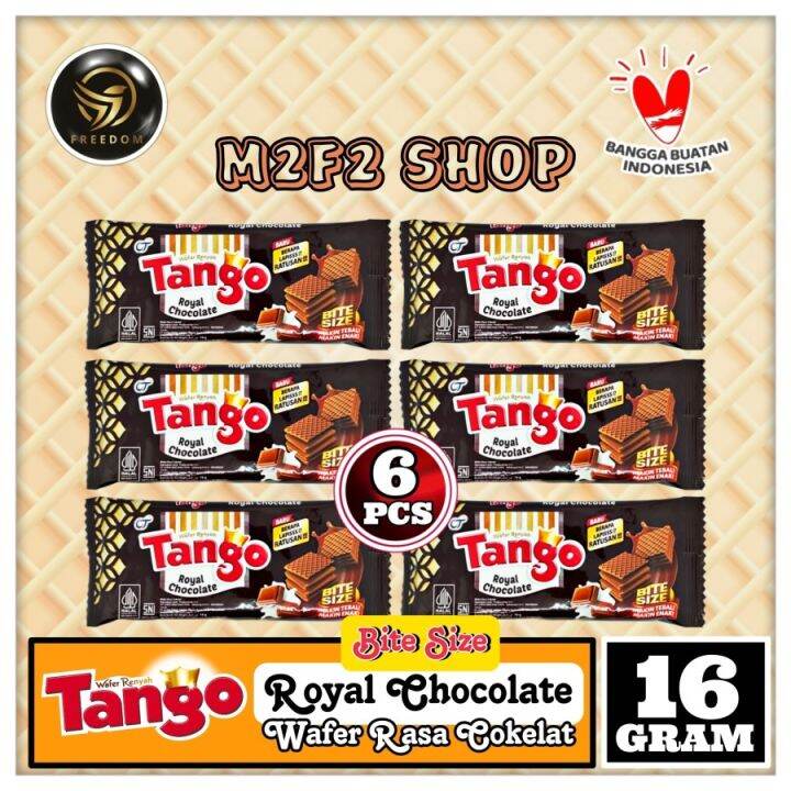 Tango Wafer Royal Chocolate BITE SIZE | Krim Cokelat Sachet - 16 gr ...