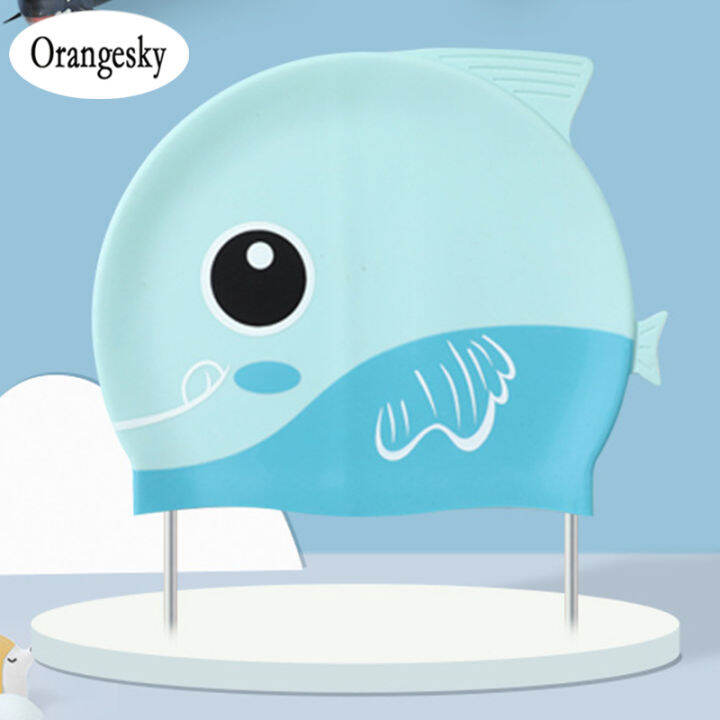 Orangesky Topi Renang Anak-anak, Tutup Kepala Silikon Desain Kartun 3D ... Orangesky Topi Renang Anak-anak, Tutup Kepala Silikon Desain Kartun 3D ...