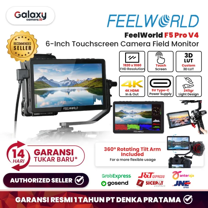 Feelworld F5 Pro V4 6-In Touchscreen Camera Monitor F 5 Pro V 4 Resmi ...