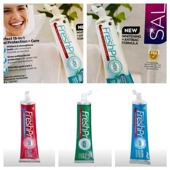 Avon Toothpaste Fresh Pro Whitening+Antibacterial 160g | Lazada PH