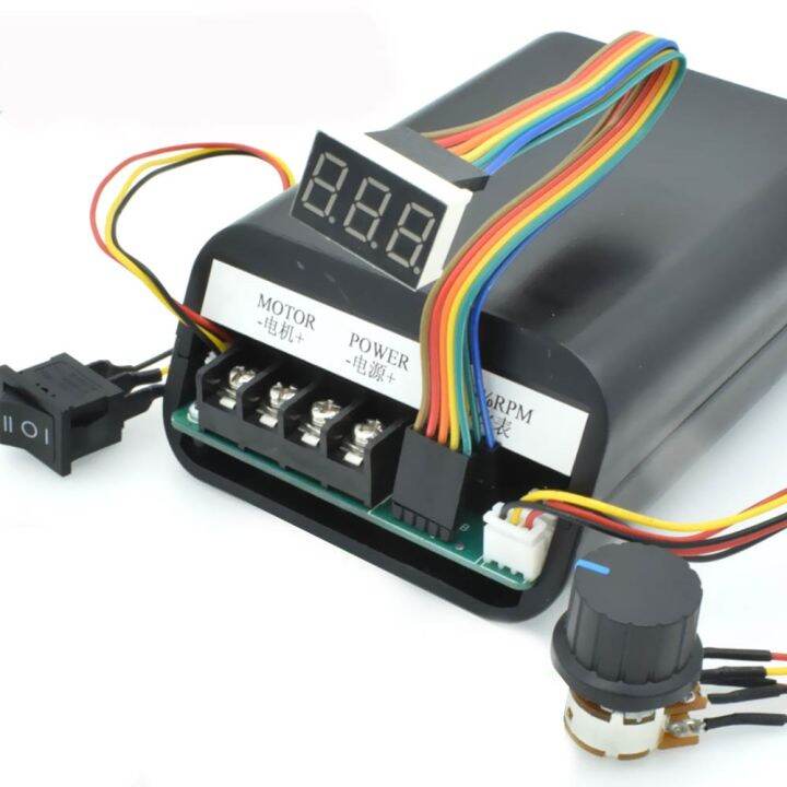 DC Motor PWM Digital Display Speed Controller Max 60A CW CCW 0 100 ...