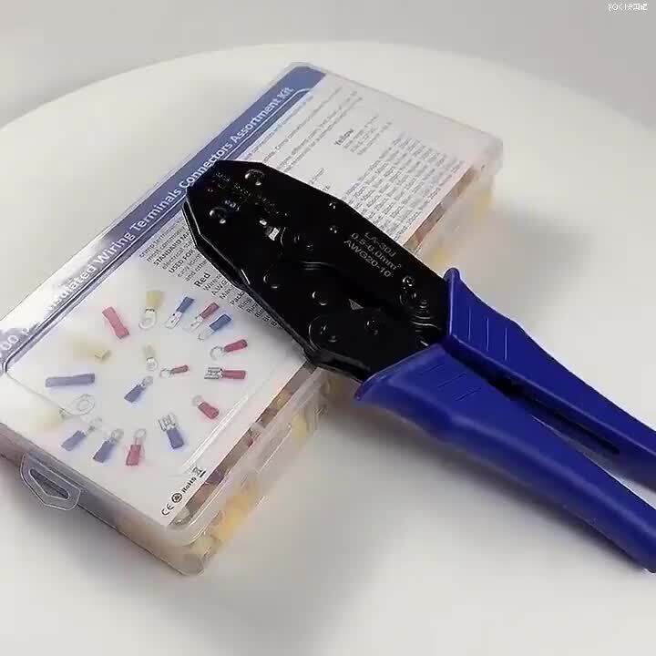 0.5-6.0mm ² มินิคีมไฟฟ้าลวดจีบเครื่องมือท่อขั้วกล่องชุด700ชิ้นลวด S ...