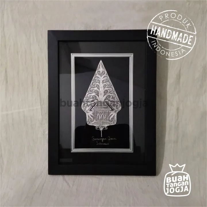 Gunungan Jawa Lapis Perak - Kerajinan Khas Kotagede Jogja - 30x40,5 cm | Lazada Indonesia