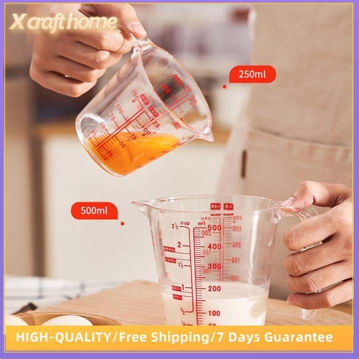 X CRAFT HOME AS Measuring Cup Spout Plastic Milk Measuring Cylinder ...
