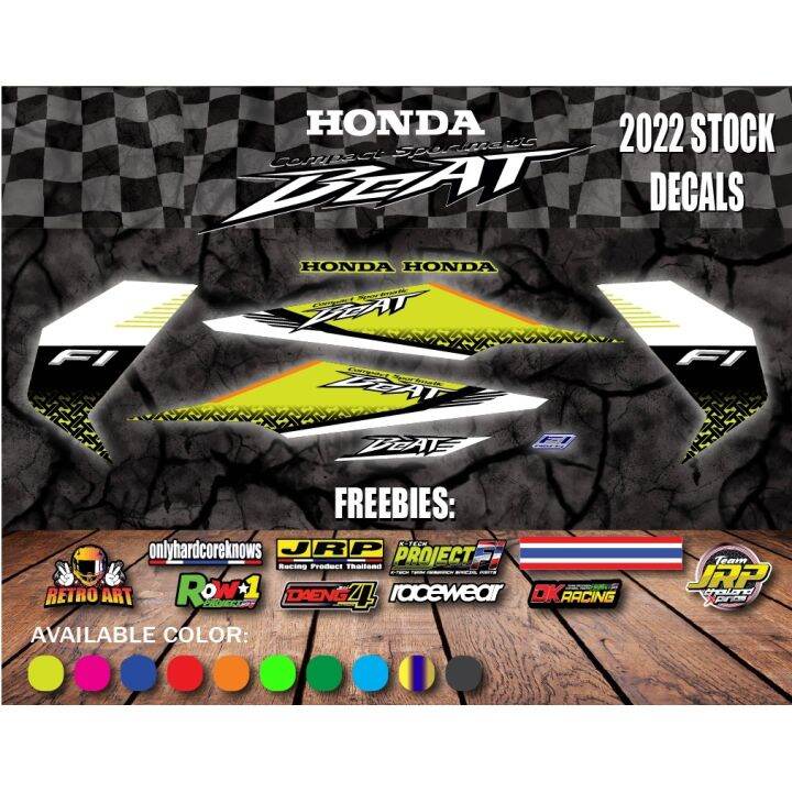 HONDA BEAT V2 2021-2022 STOCK LATEST DECALS | Lazada PH
