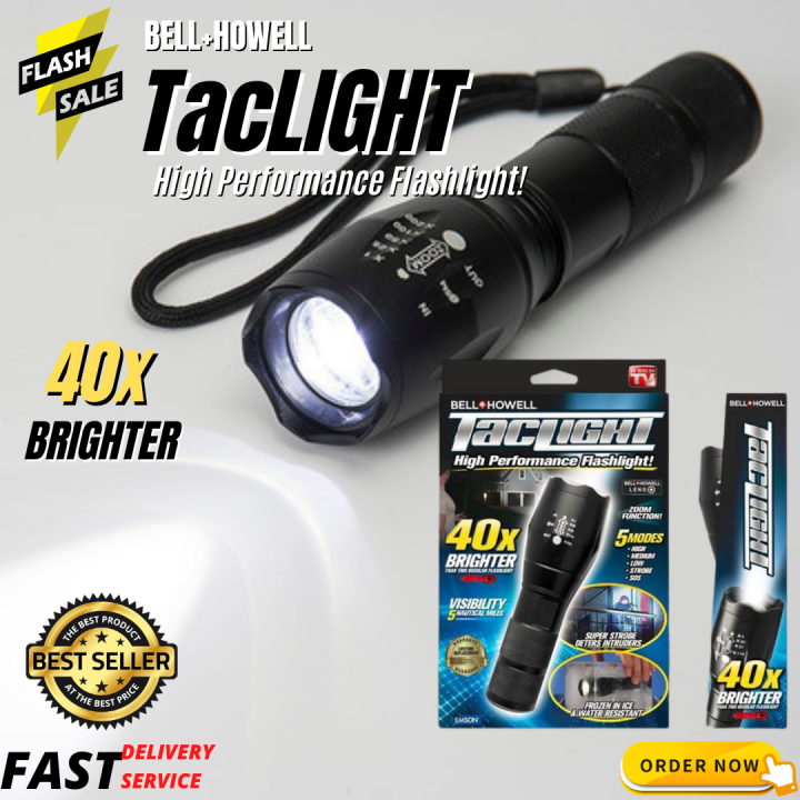 ORIGINAL Bell + Howell 1176 Taclight High-Powered Tactical Flashlight ...