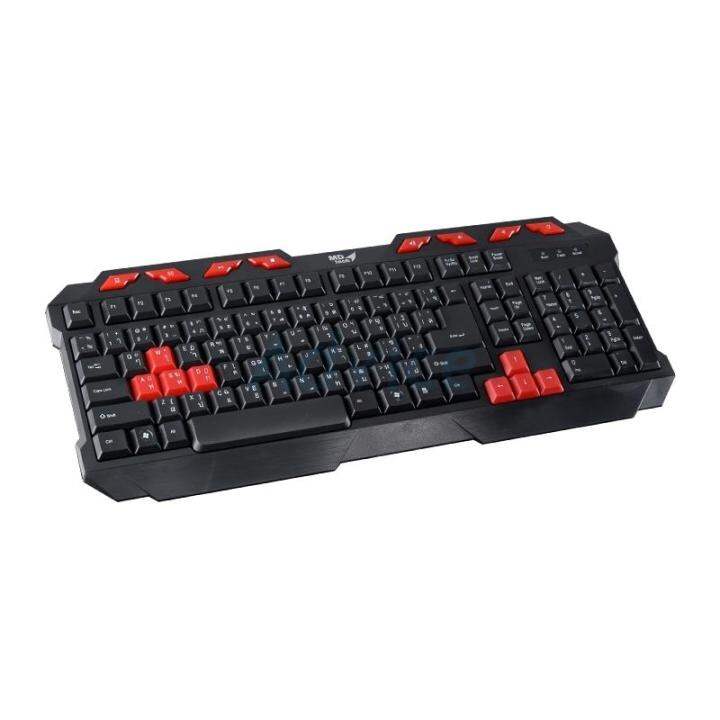 MD-TECH USB Keyboard (KB-222M) Black/Red | Lazada.co.th