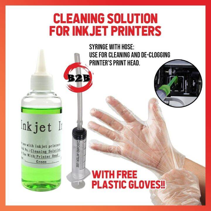 VE vgfrw81wv94 Printer Head Cleaning Solution 100ml with SYRINGE Hose ...